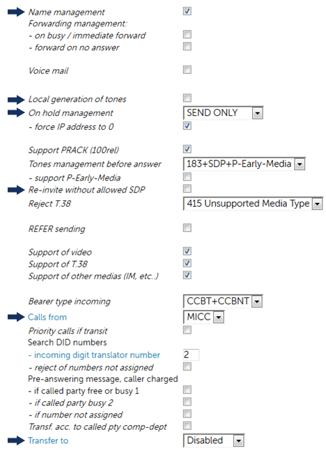 Creating a SIP Trunk Group
